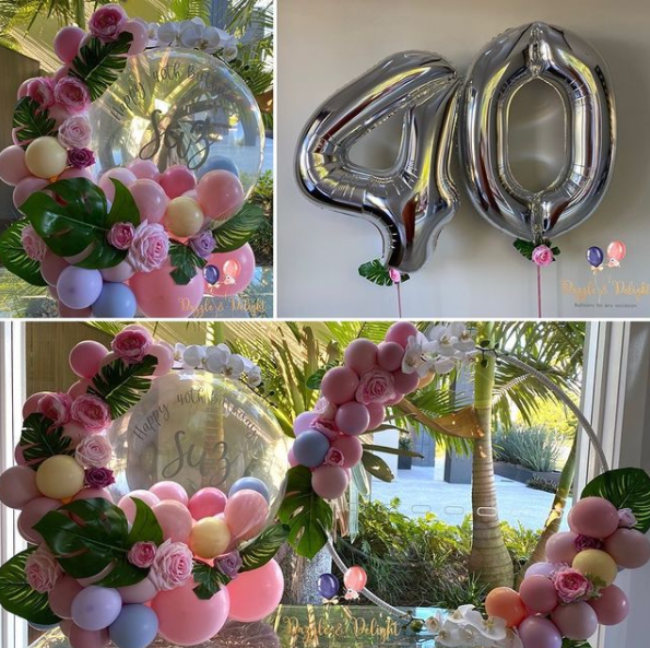 Hoop, number & bubble combo $375 — Dazzle & Delight