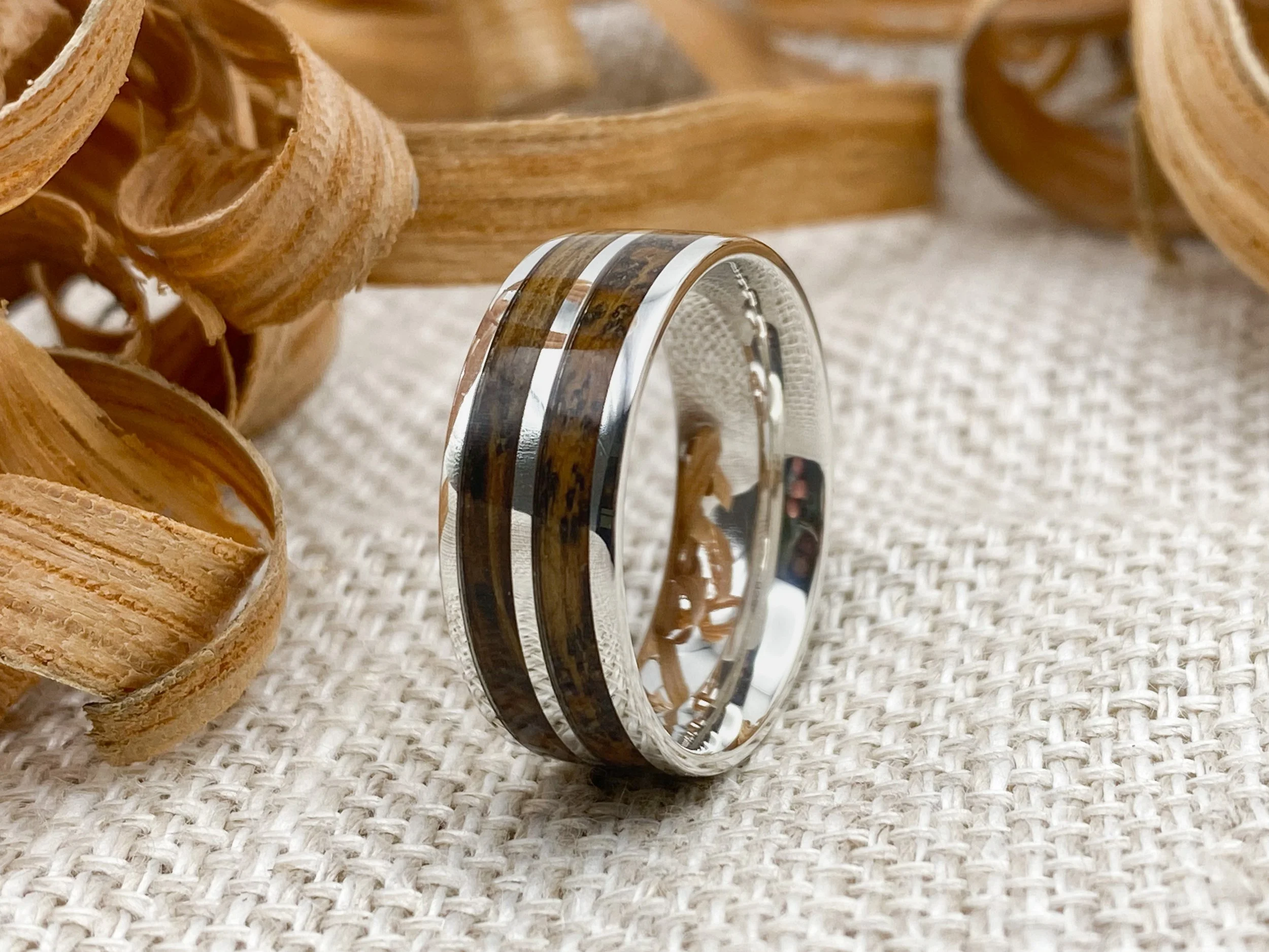 Buffalo Trace bourbon barrel ring handmade in the Scottish Highlands ...