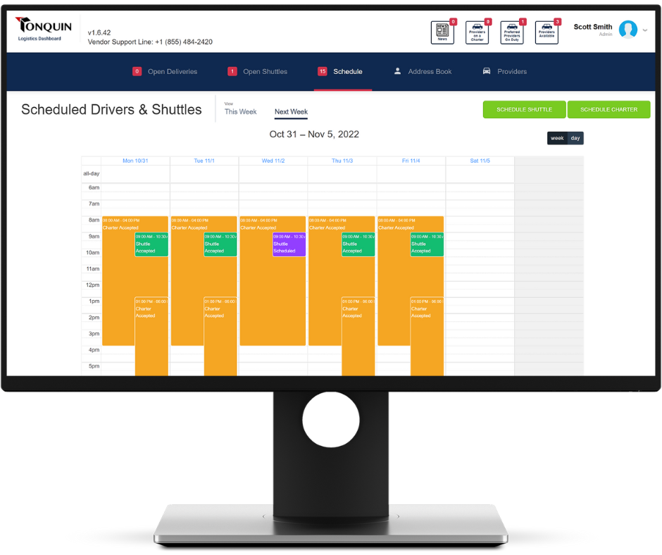 Fleet Management — Tonquin