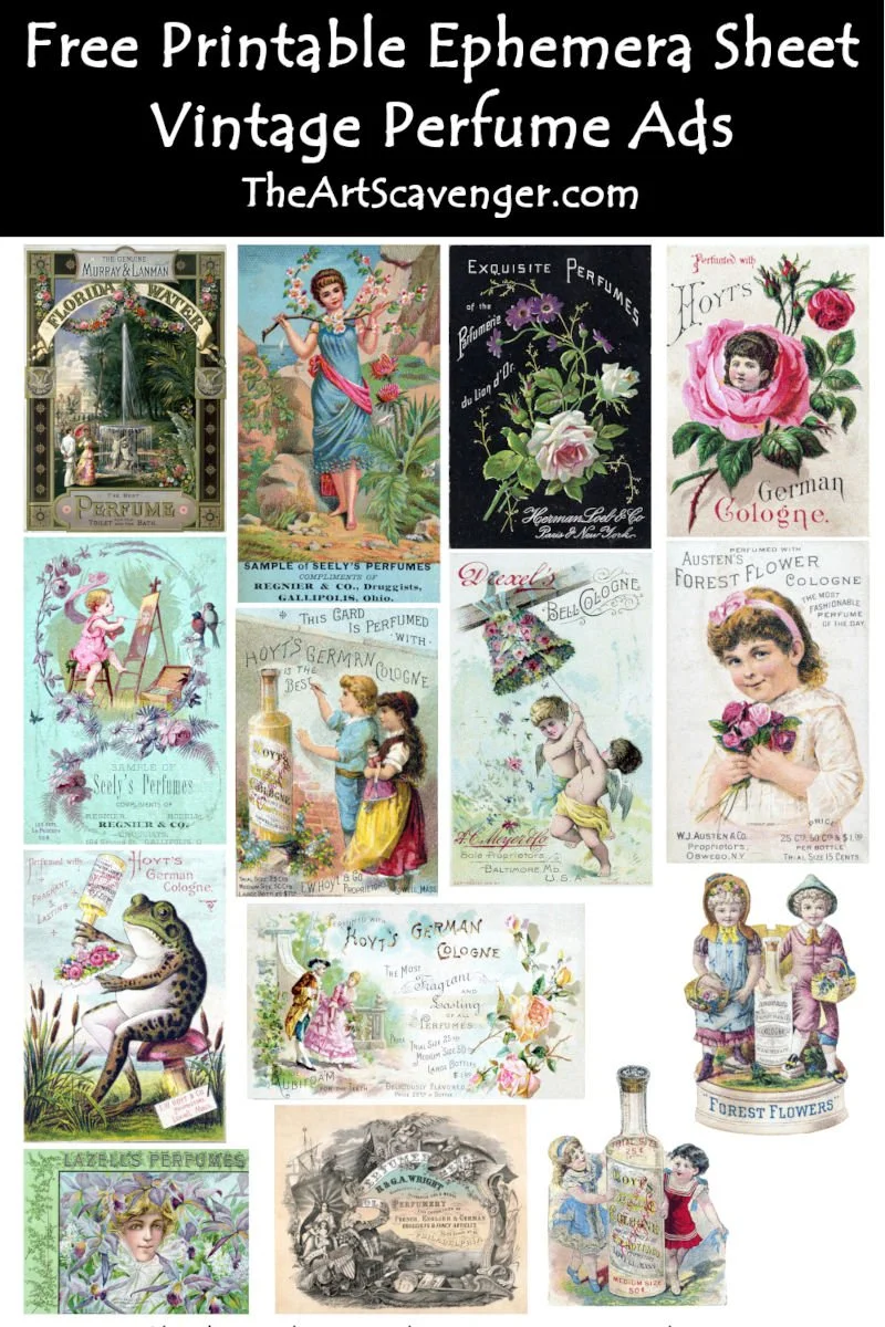 Advertisements — Free Printable Collage & Ephemera Sheets — The Art ...