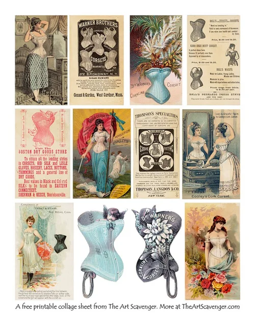 Victorian — Free Printable Collage & Ephemera Sheets — The Art Scavenger