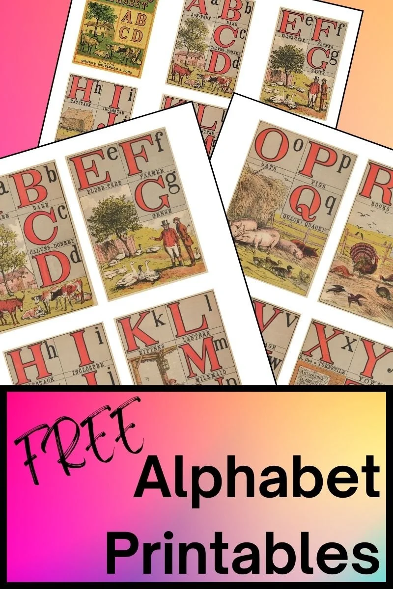 Free ABC Vintage Printable Giveaway — The Art Scavenger