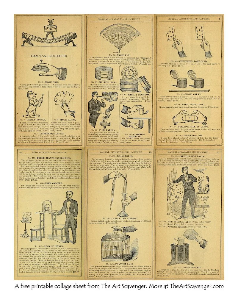 Free Magic Props Printables | Victorian Vintage Ephemera from Otto ...