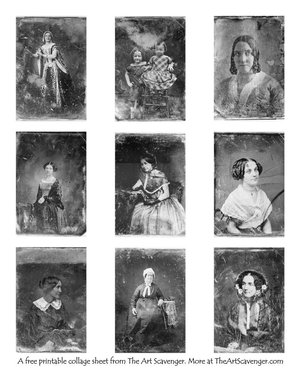 Victorian — Free Printable Collage & Ephemera Sheets — The Art Scavenger