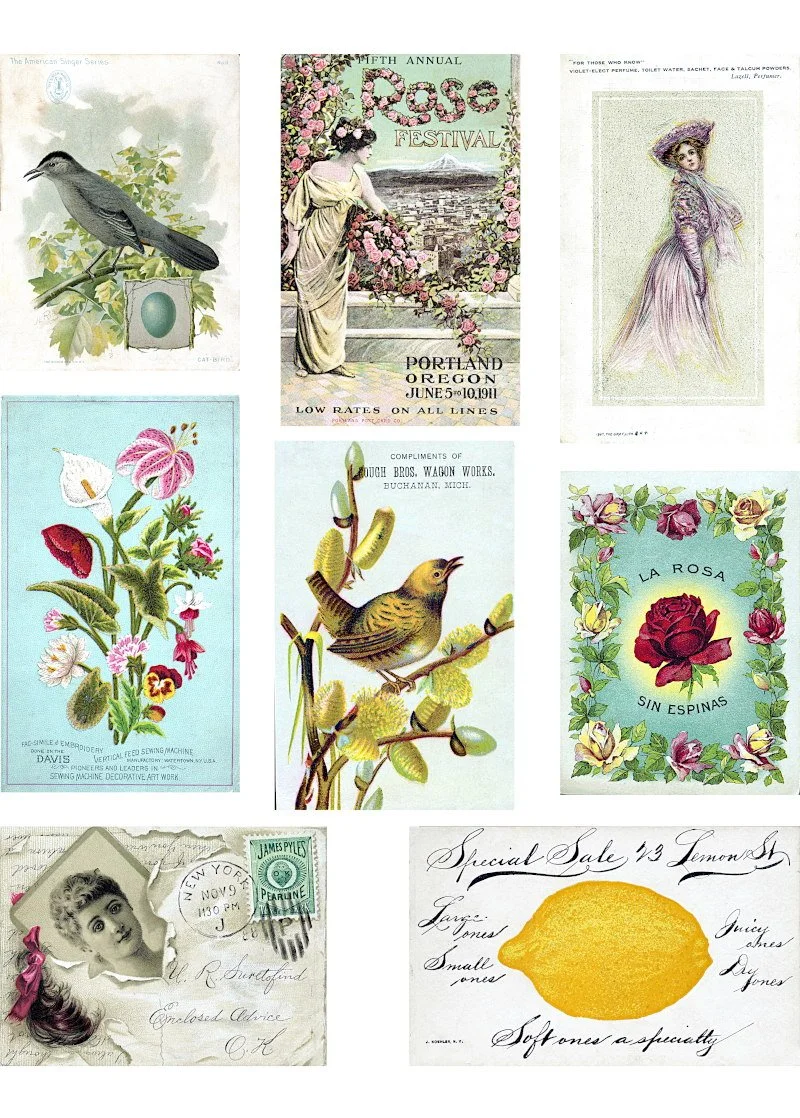 Victorian — Free Printable Collage & Ephemera Sheets — The Art Scavenger