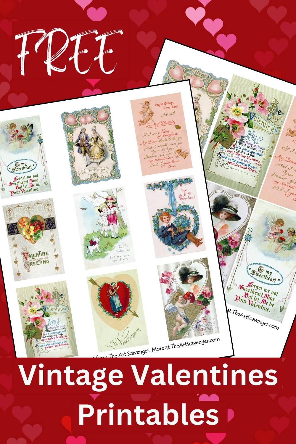 Free Printable Vintage Valentines — The Art Scavenger