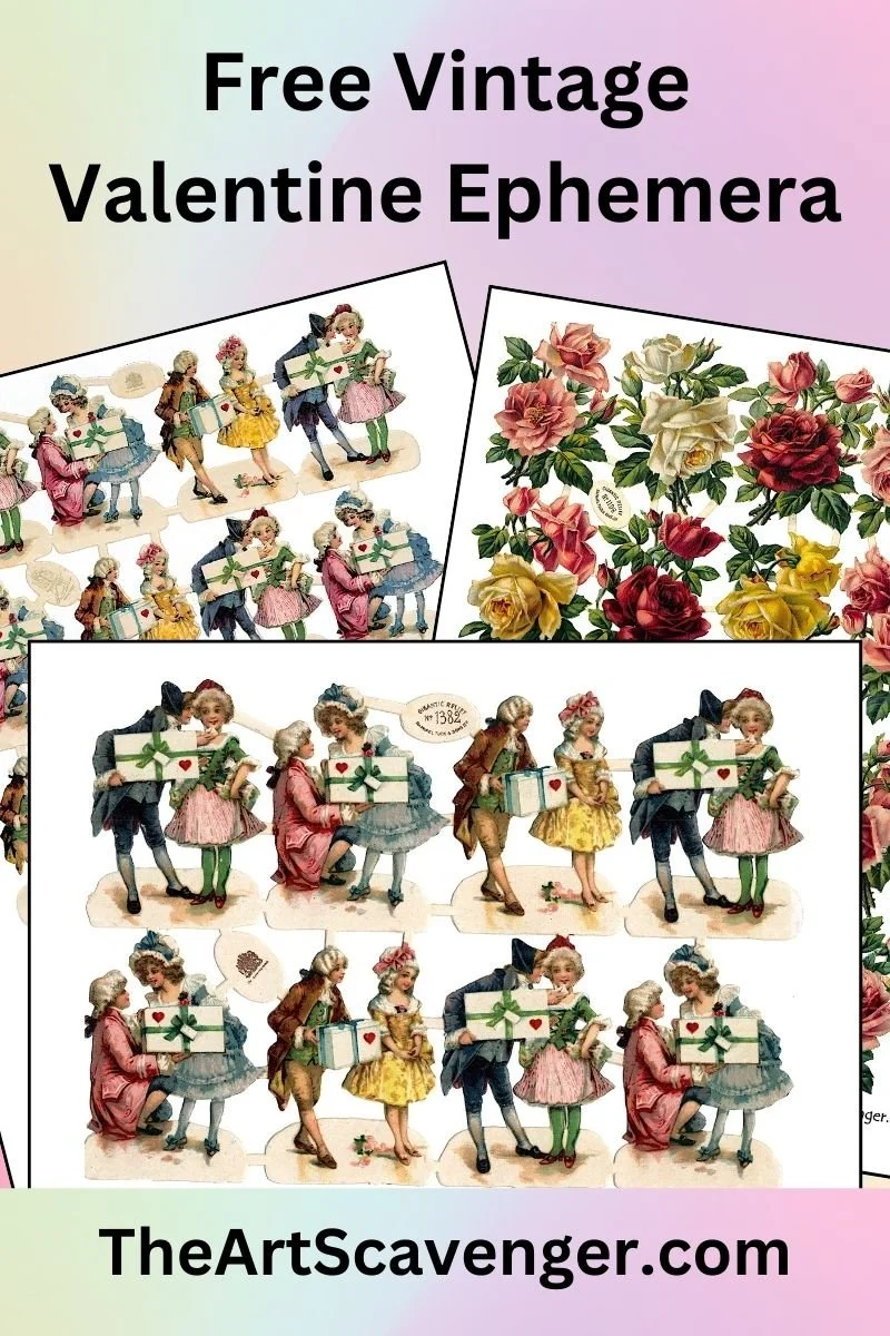 Vintage Valentines Printable Freebies — The Art Scavenger