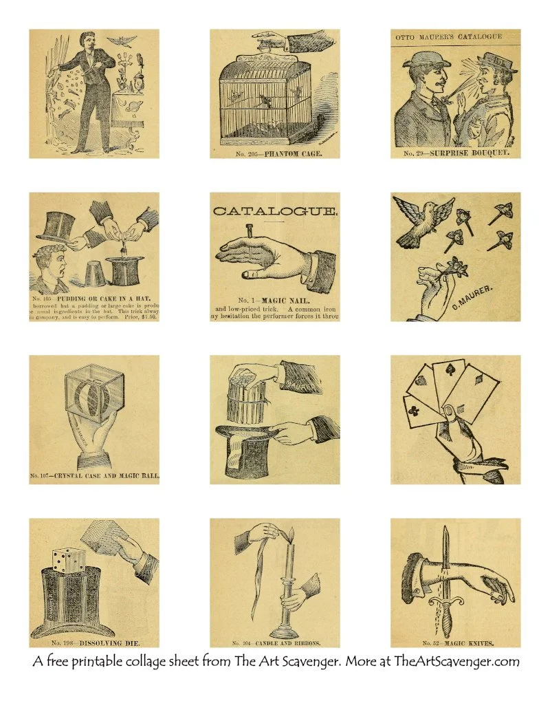 Victorian — Free Printable Collage & Ephemera Sheets — The Art Scavenger