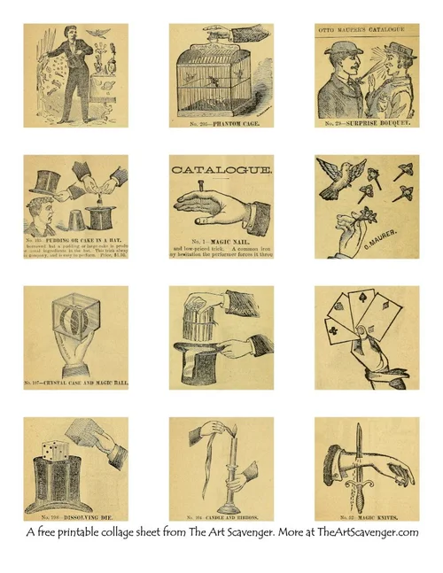 Victorian — Free Printable Collage & Ephemera Sheets — The Art Scavenger