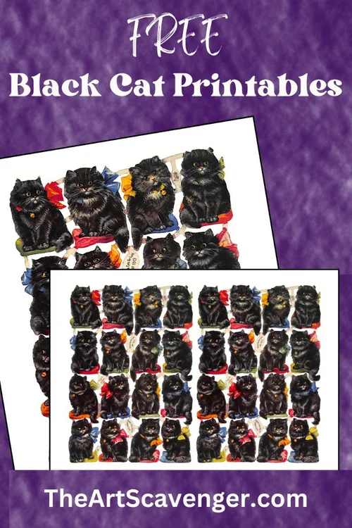Free Black Cat Ephemera — The Art Scavenger
