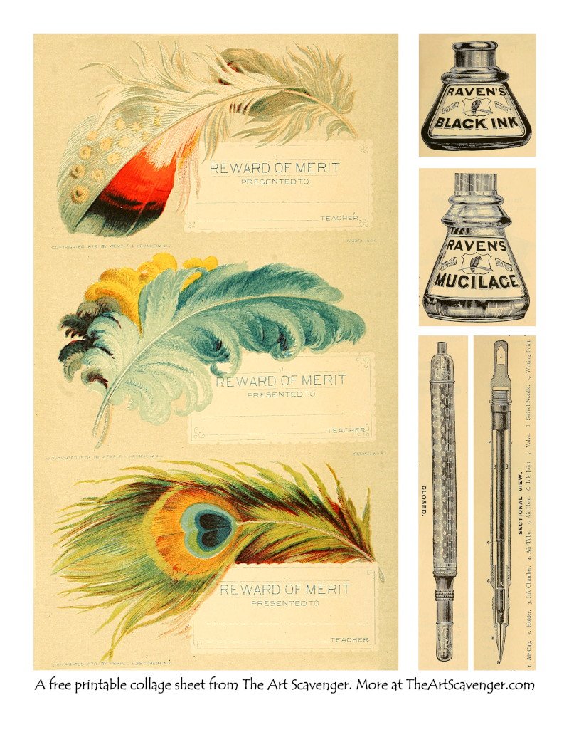 Ephemera — Free Printable Collage & Ephemera Sheets — The Art Scavenger