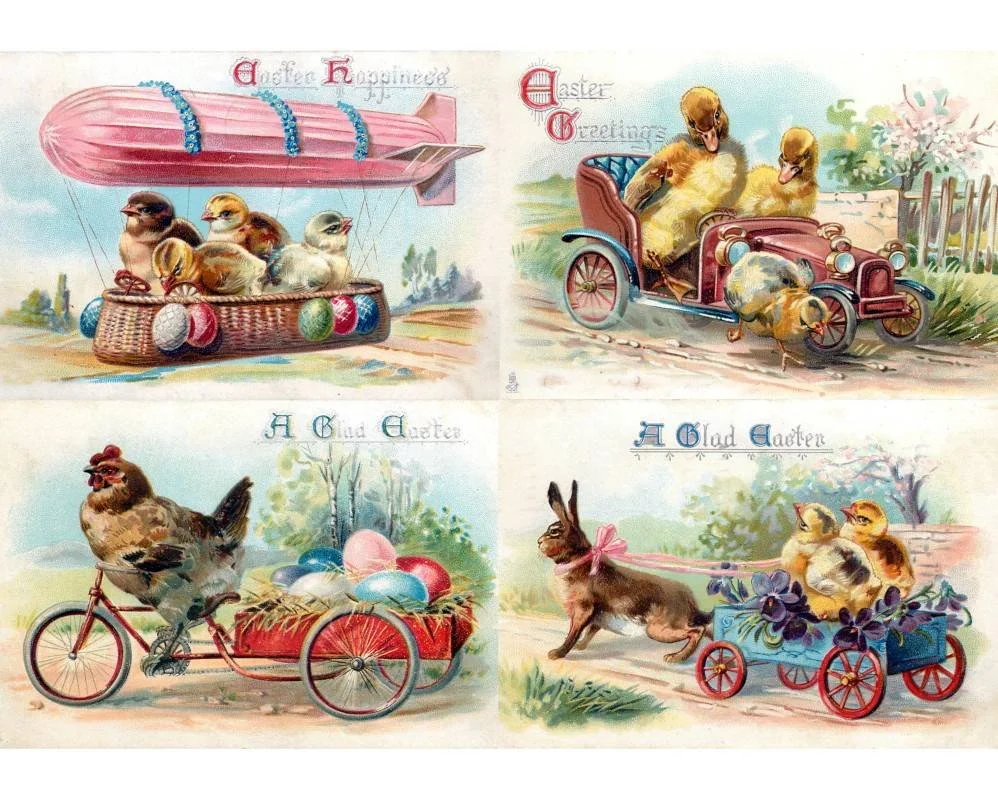 Free Vintage Ephemera Printables + 25 Easter-Inspired Junk Journal ...
