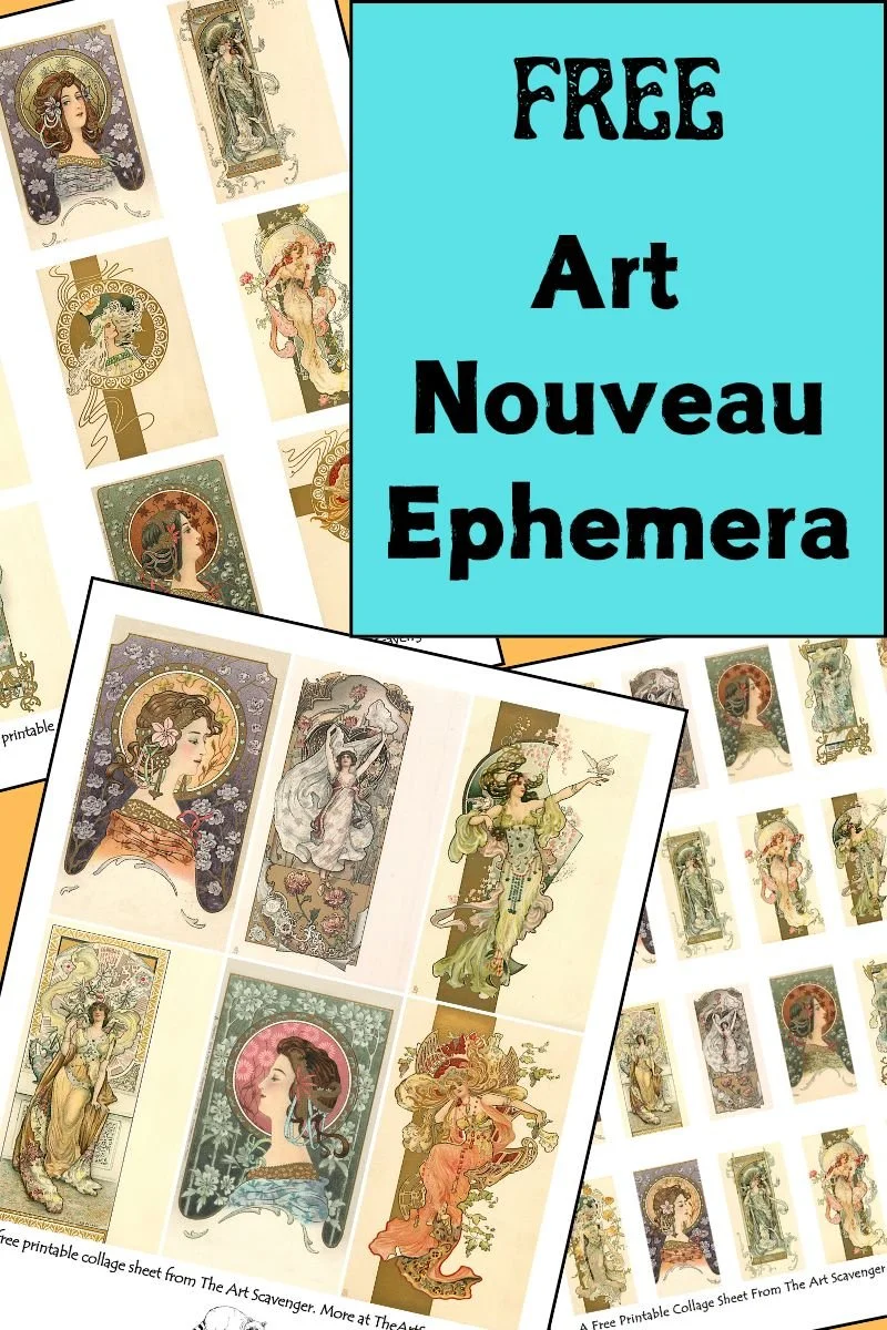 Free Art Nouveau Vintage Ephemera — The Art Scavenger