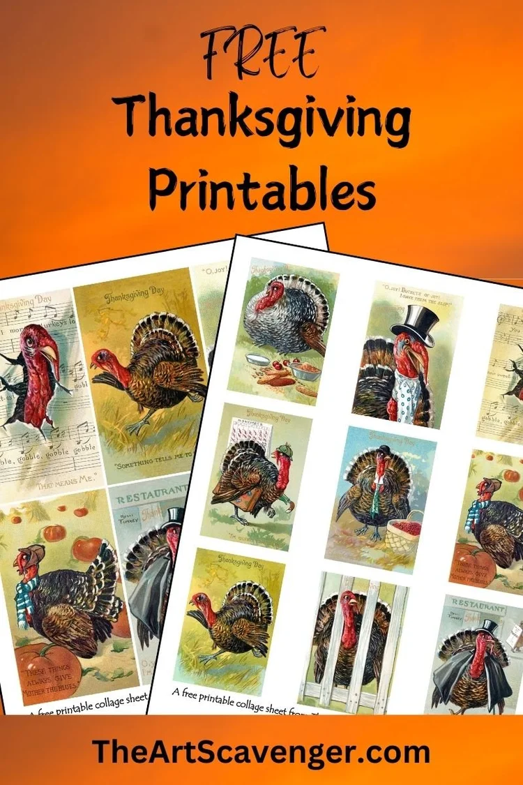 Free Thanksgiving Turkey Printables — The Art Scavenger