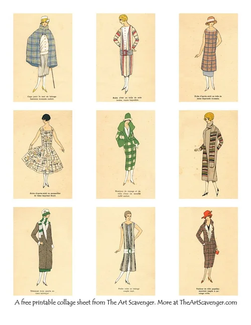 Free Fashion Design Journal Ephemera — The Art Scavenger