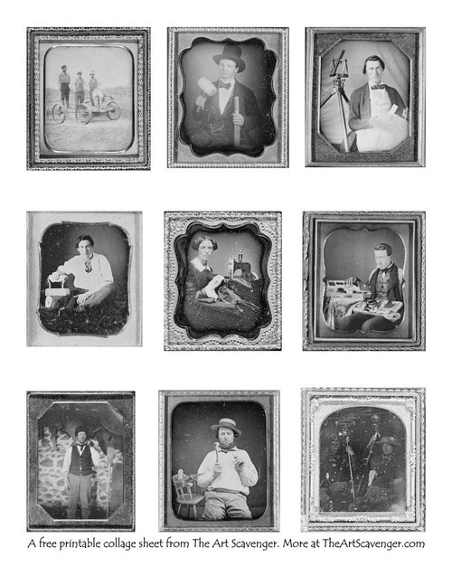 Photographs — Free Printable Collage & Ephemera Sheets — The Art Scavenger