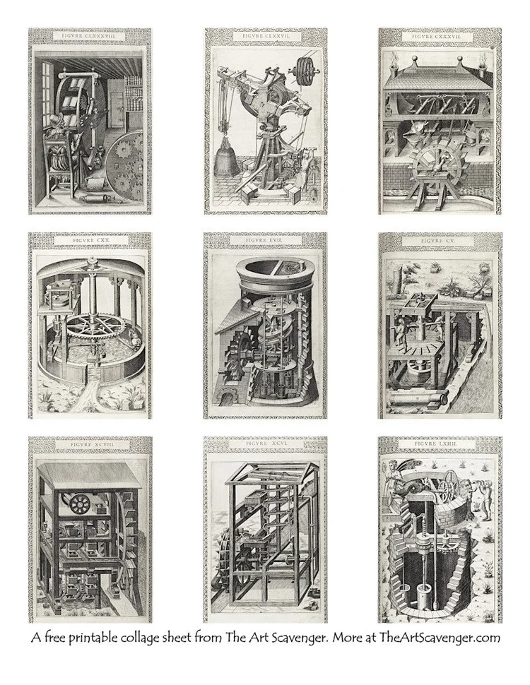 Free Steampunk Machinery Printables — The Art Scavenger
