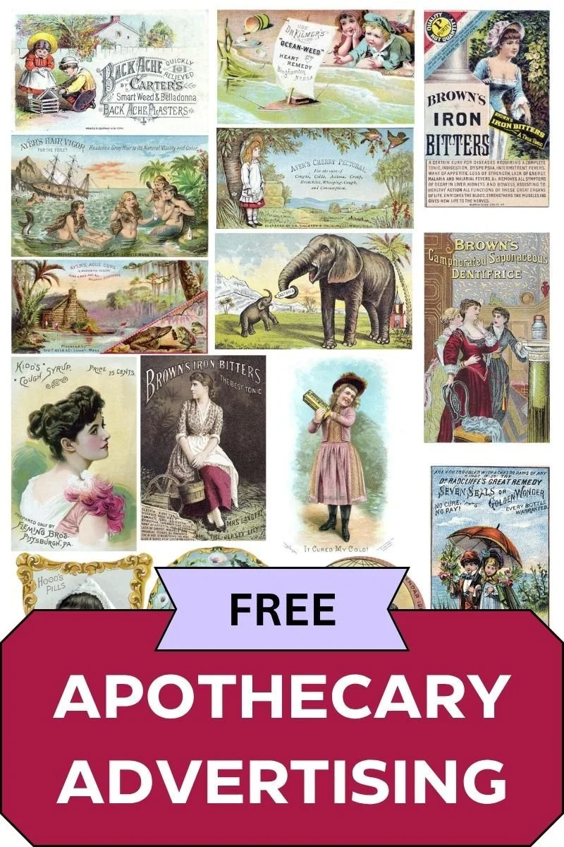 Free Printable Apothecary Ads – Vintage Ephemera for Junk Journals ...