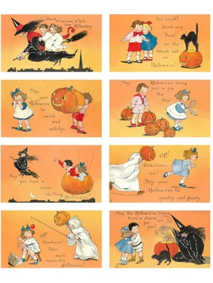 Free Printable Halloween Postcards Images and how to use Them in Your ...