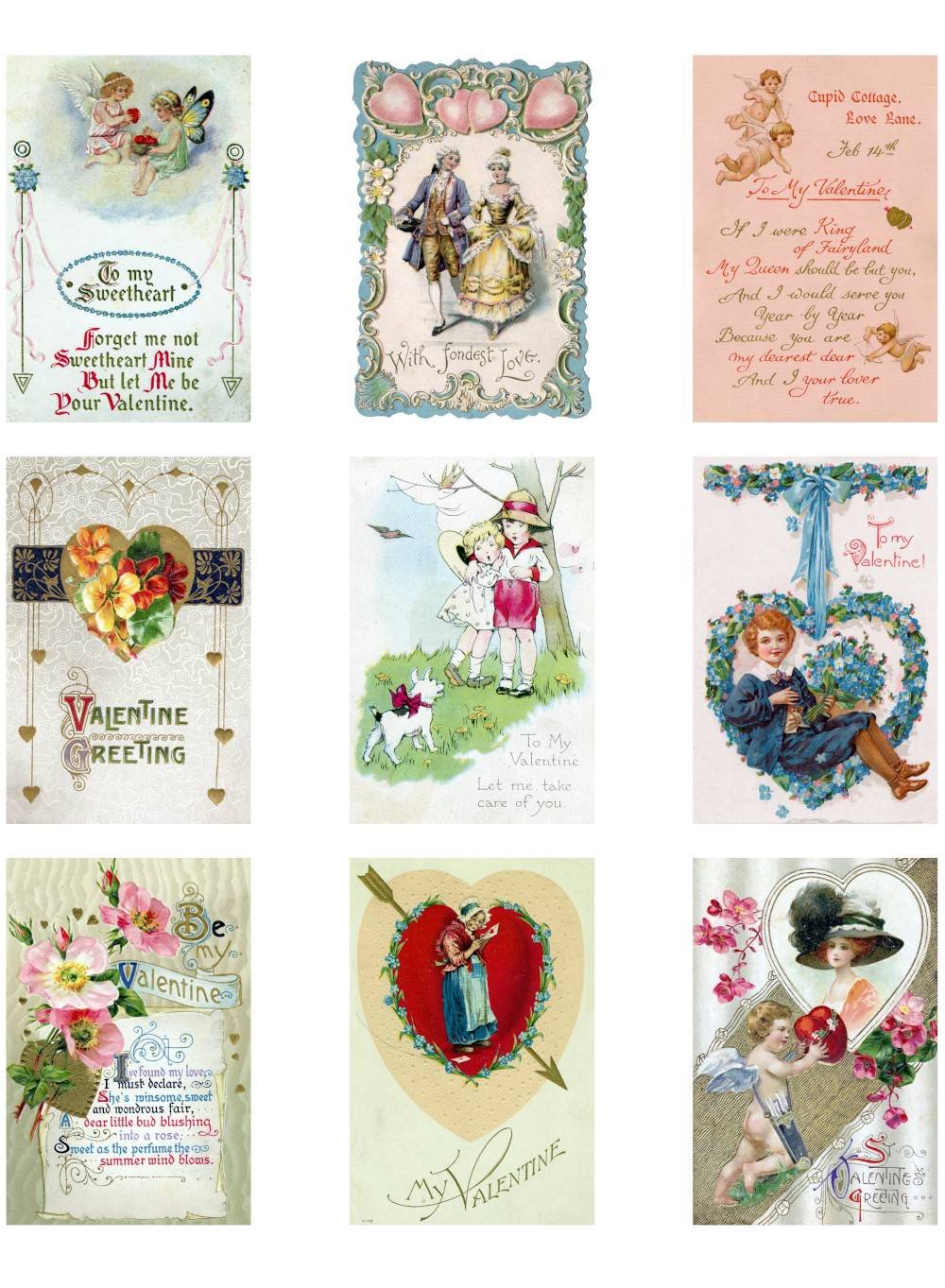 Free Printable Vintage Valentines — The Art Scavenger