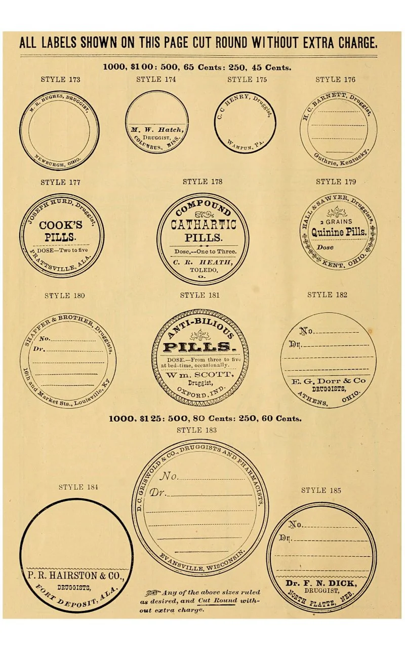 Free Blank Apothecary Labels Ephemera — The Art Scavenger