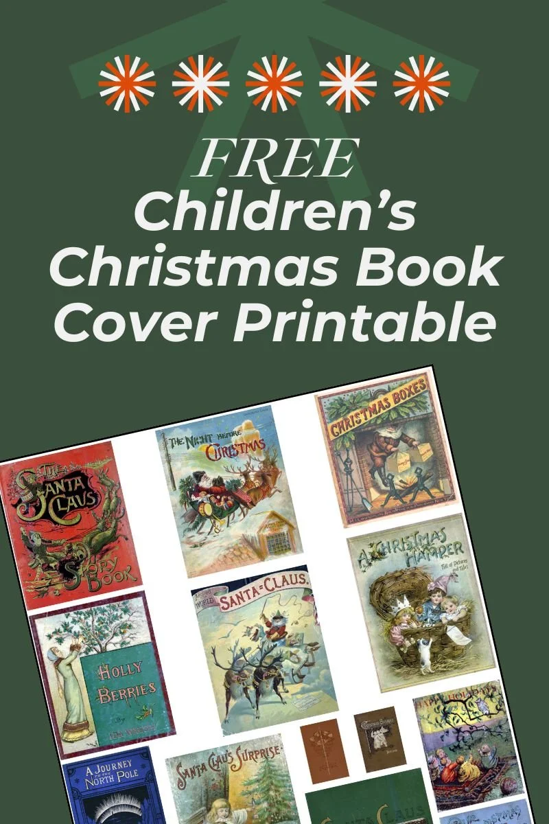 Free Printable Children’s Christmas Book Covers | Vintage Holiday ...