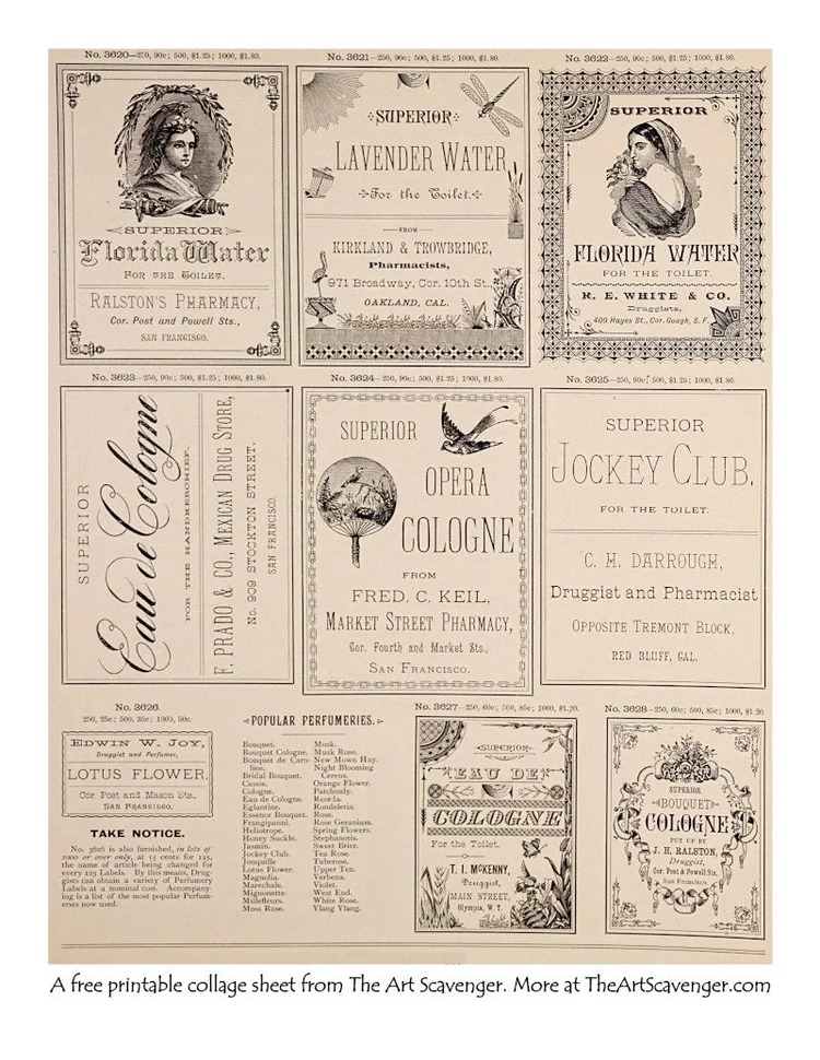 Victorian — Free Printable Collage & Ephemera Sheets — The Art Scavenger