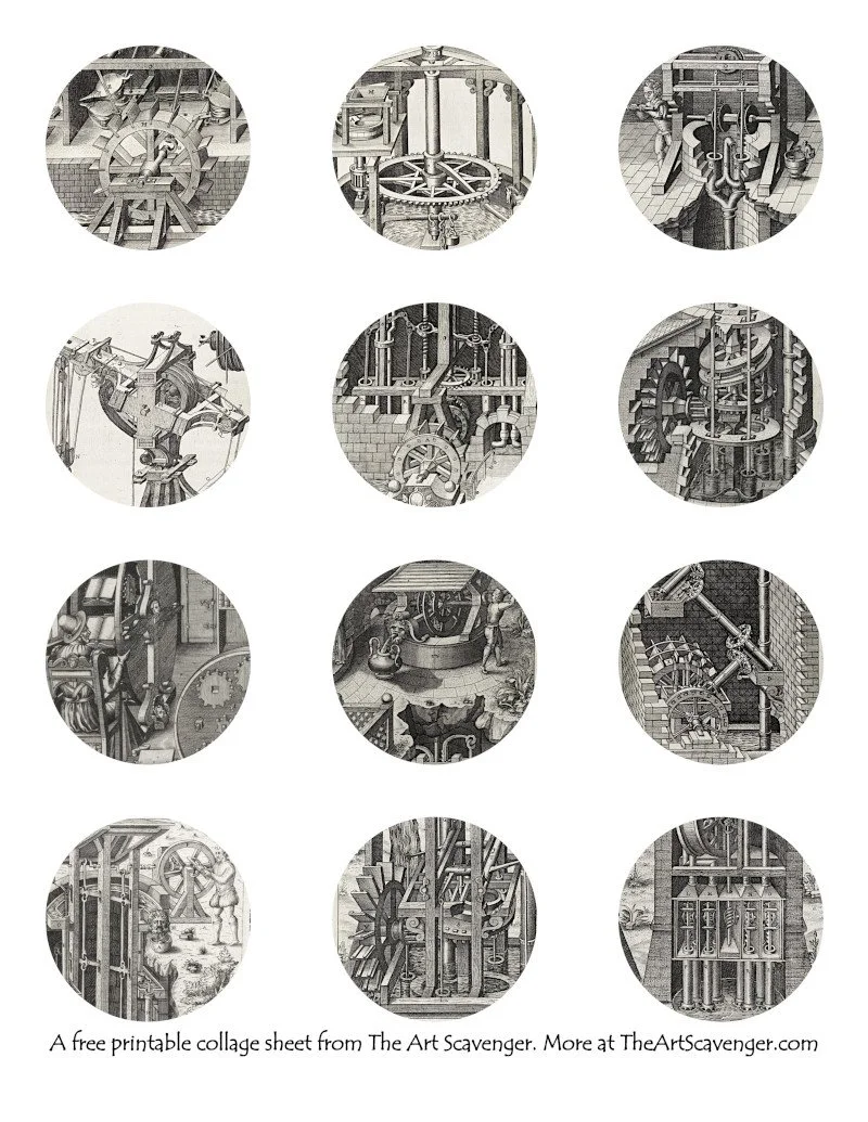 Free Steampunk Machinery Printables — The Art Scavenger