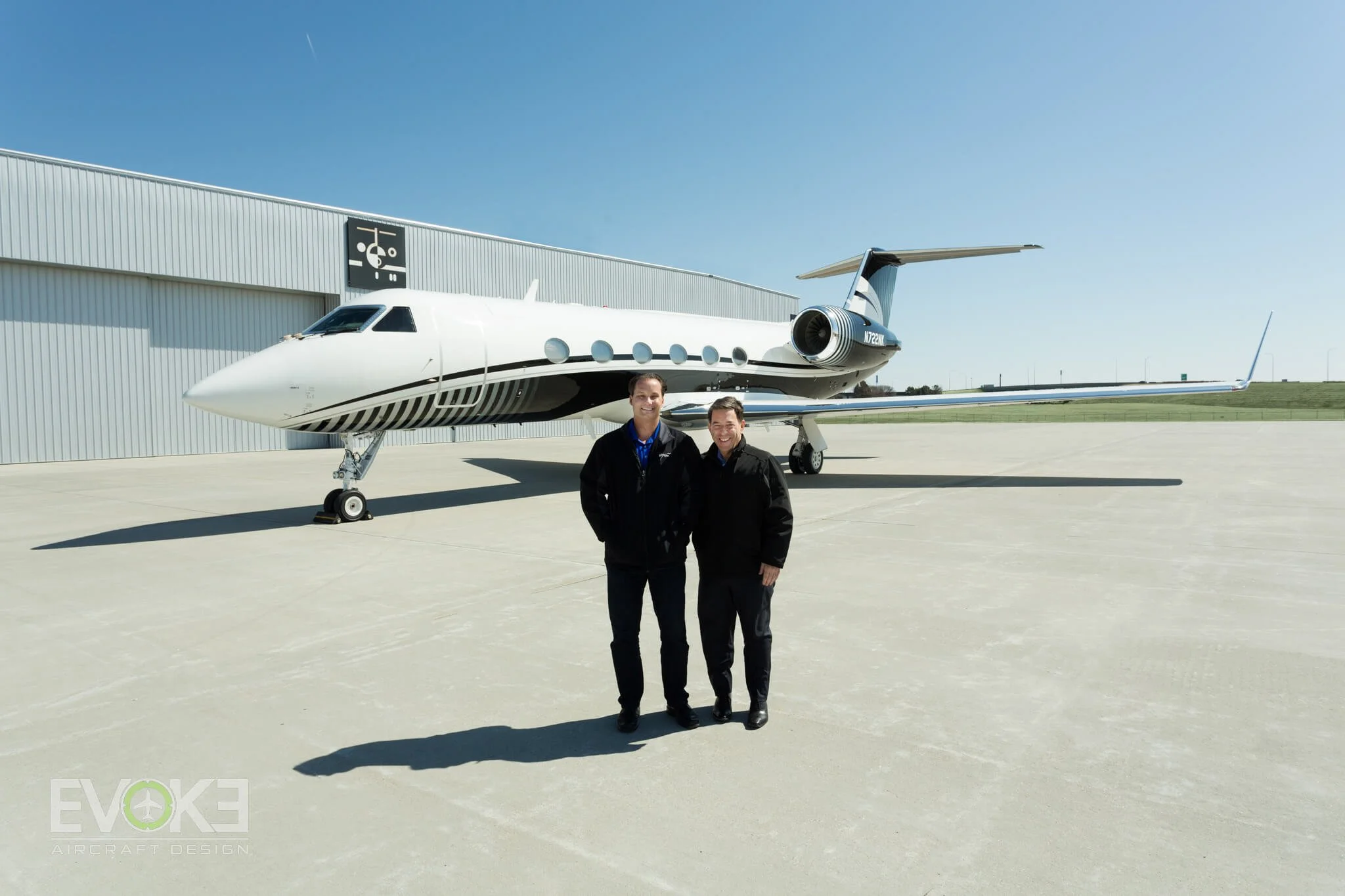 Gulfstream IV N722NK Paint Scheme — Evoke Aircraft Design