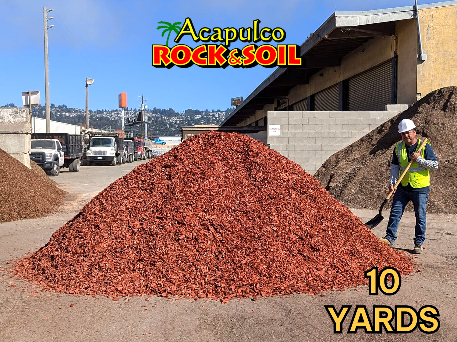 Cubic Yard Visual Guide — Acapulco Rock and Soil Topsoil and Gravel in ...