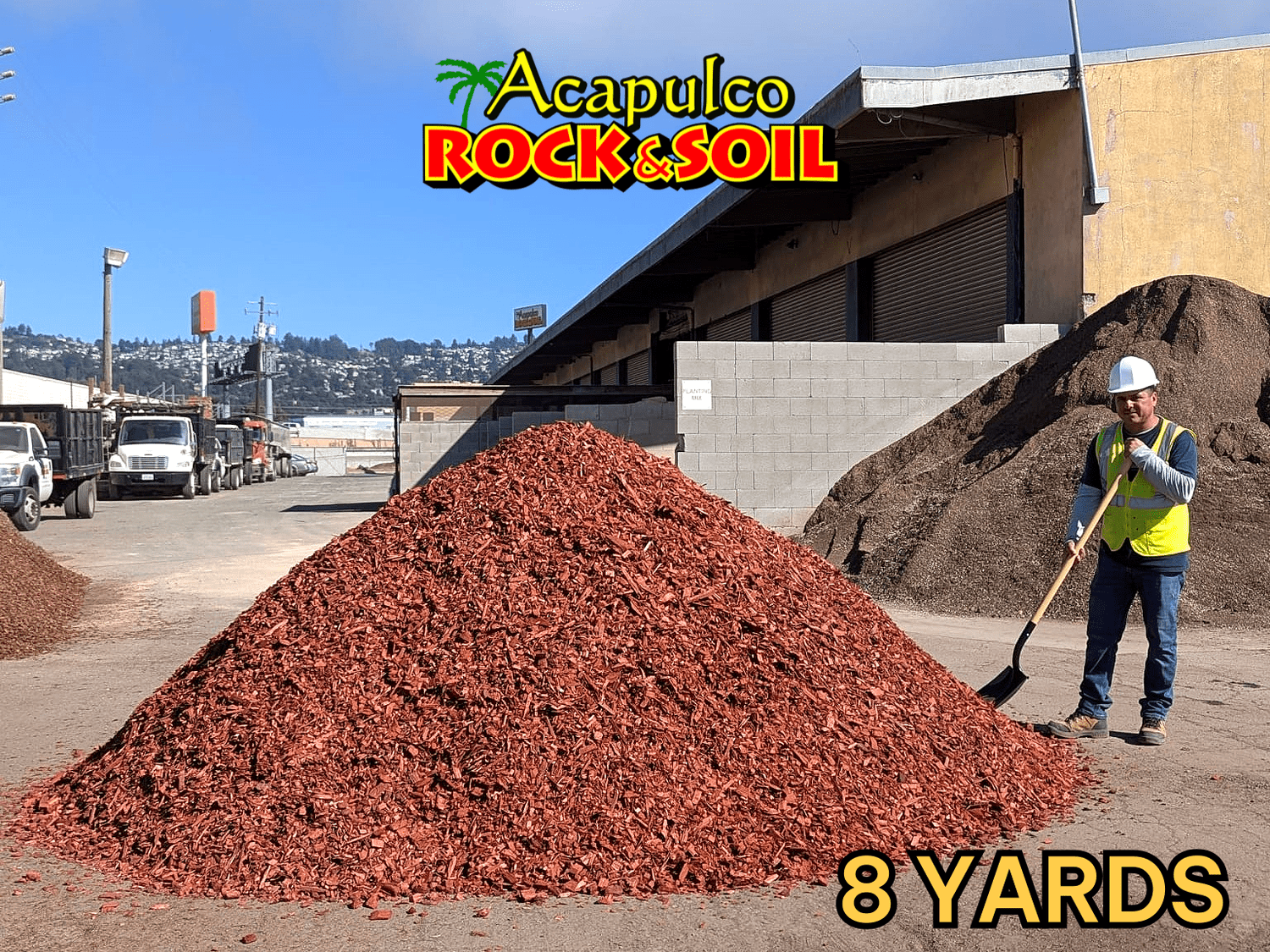 Cubic Yard Visual Guide — Acapulco Rock and Soil Topsoil and Gravel in ...