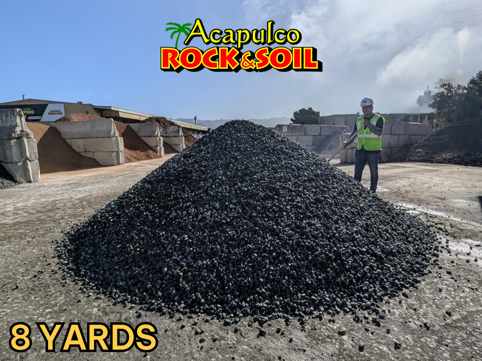 Cubic Yard Visual Guide — Acapulco Rock and Soil Topsoil and Gravel in ...