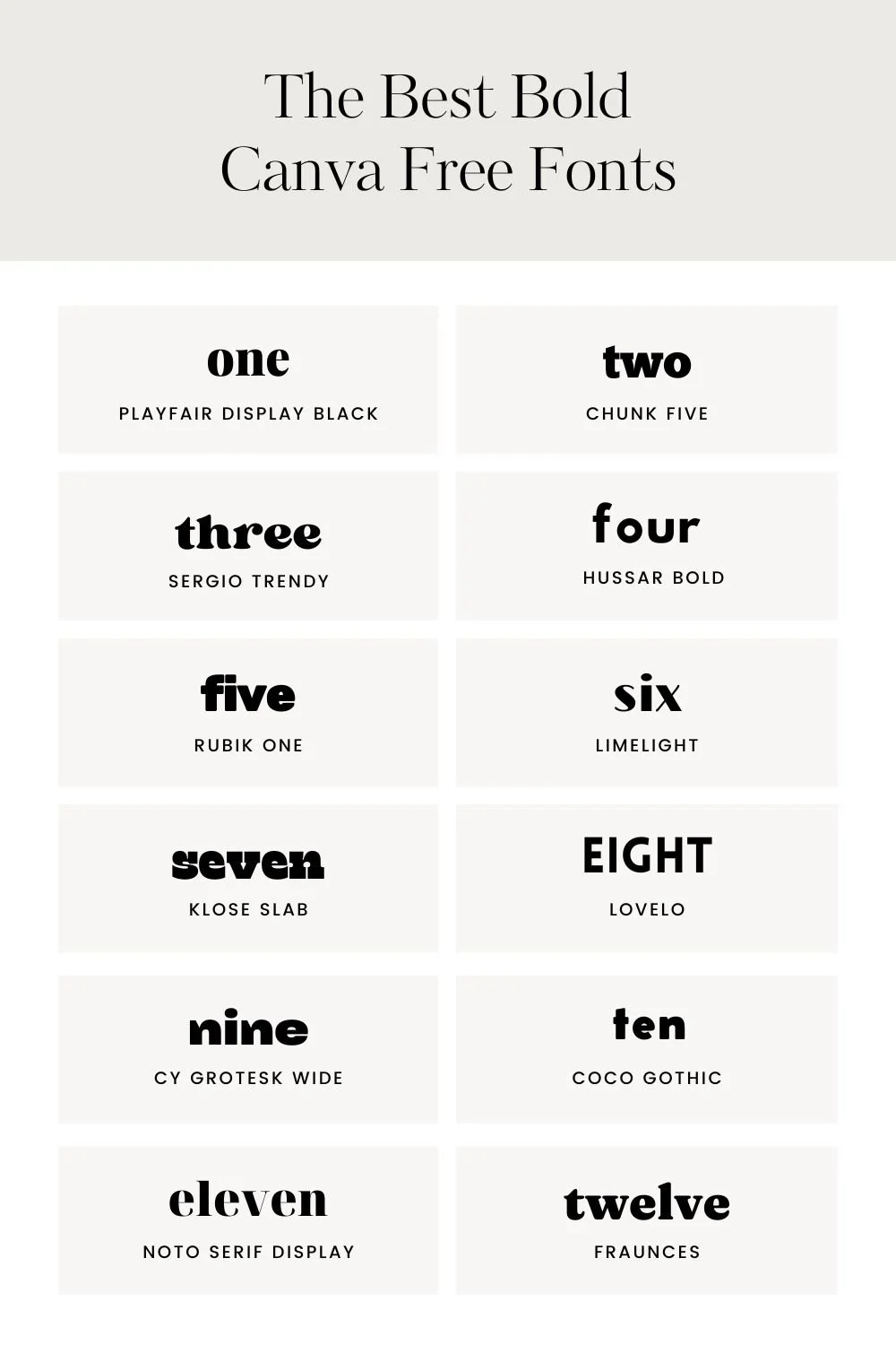 Canva Fonts - Bold Edition (Free and Pro Fonts) — Firther Design Co ...