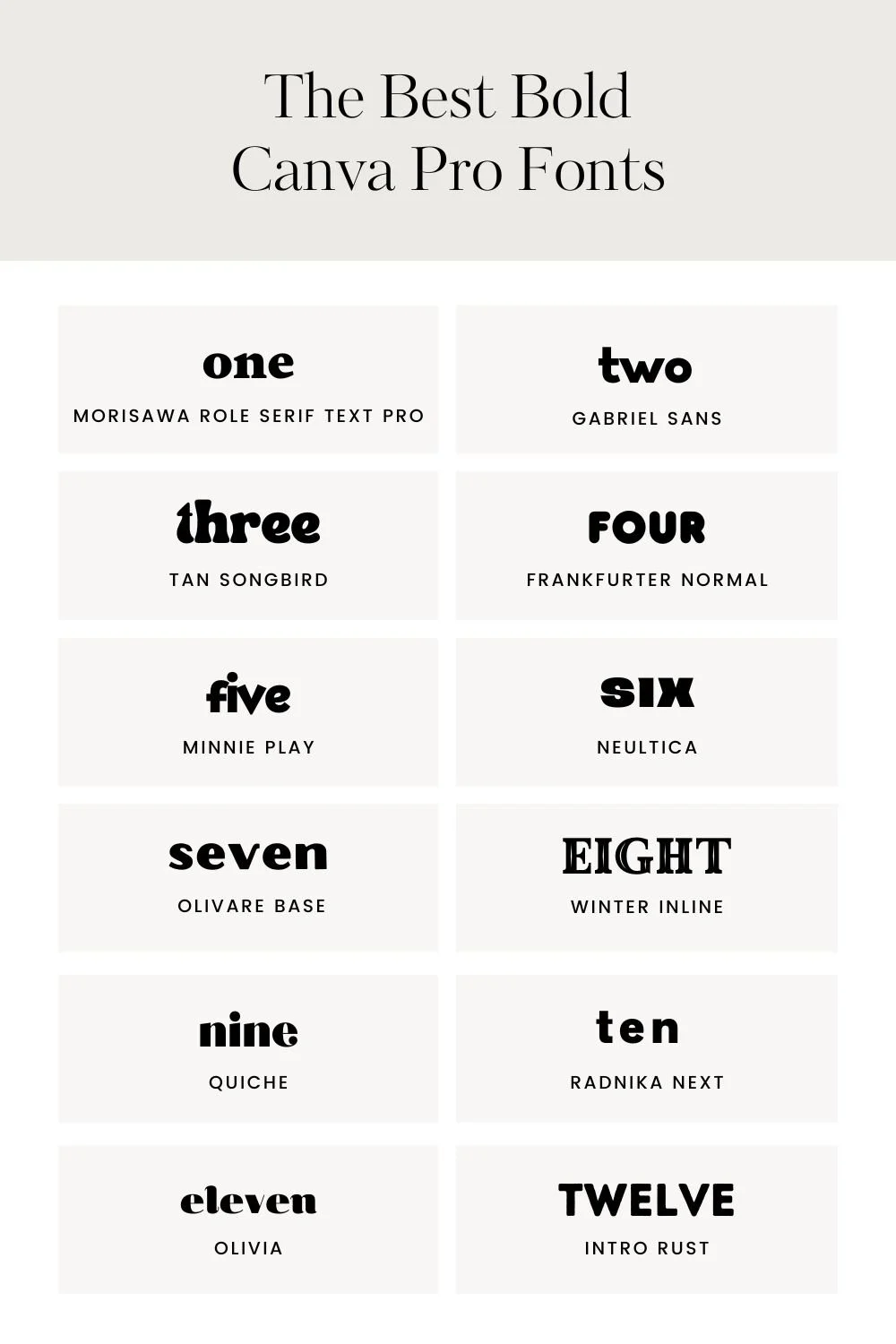 Canva Fonts - Bold Edition (Free and Pro Fonts) — Firther Design Co ...