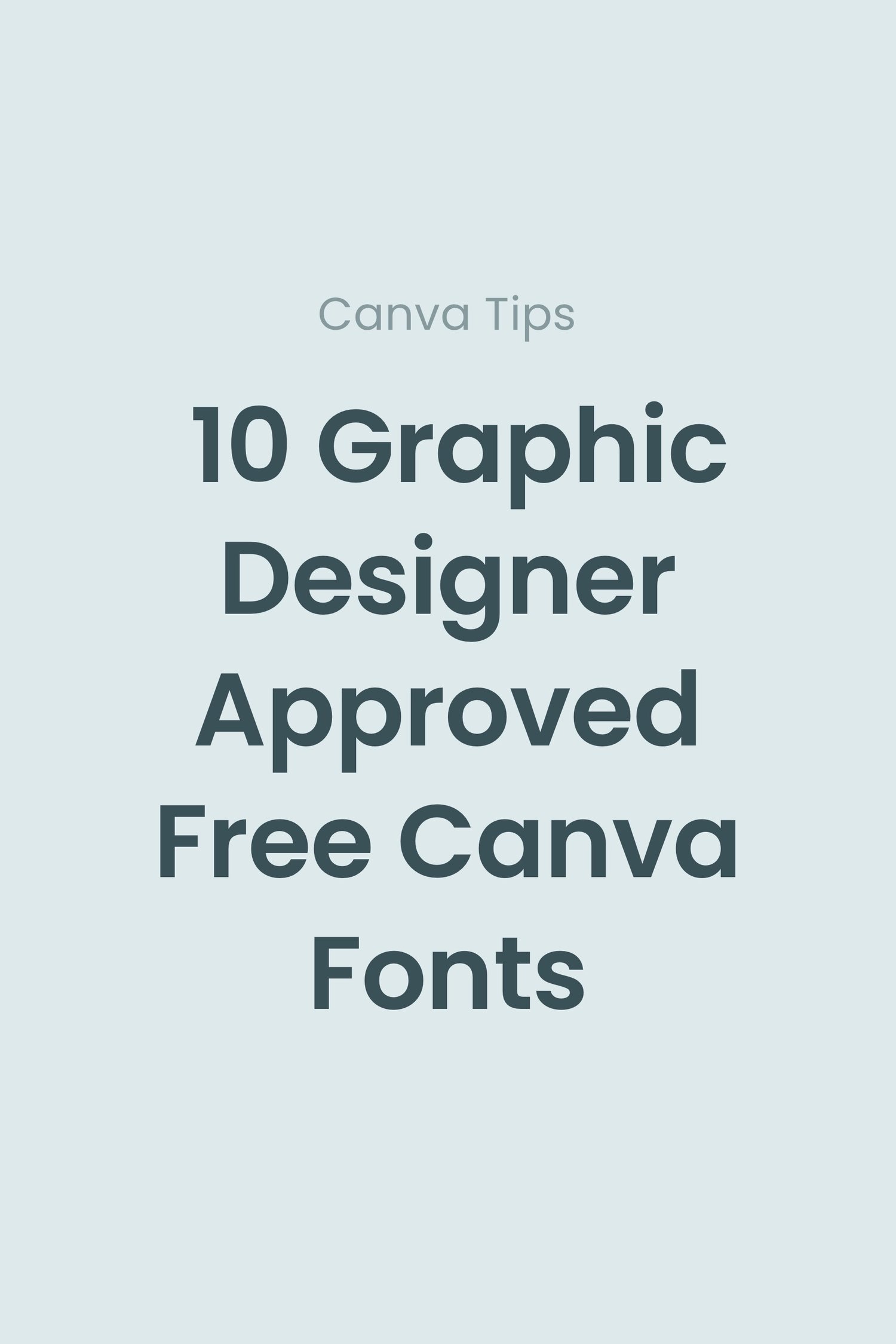 10 Designer Approved Canva Fonts — Firther Design Co. | Canva Templates ...