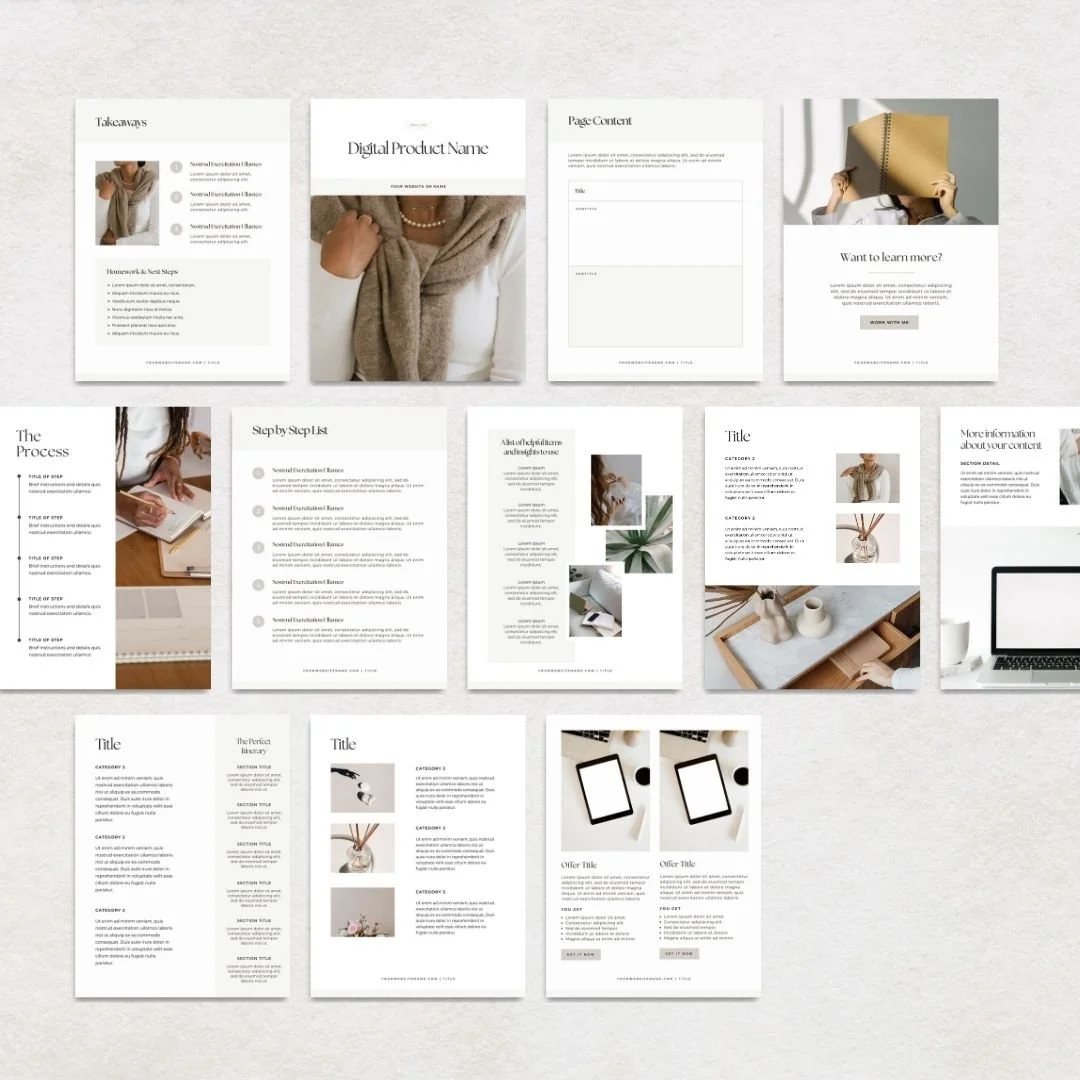 Elevated Digital Product Canva Template — Firther Design Co. | Canva ...