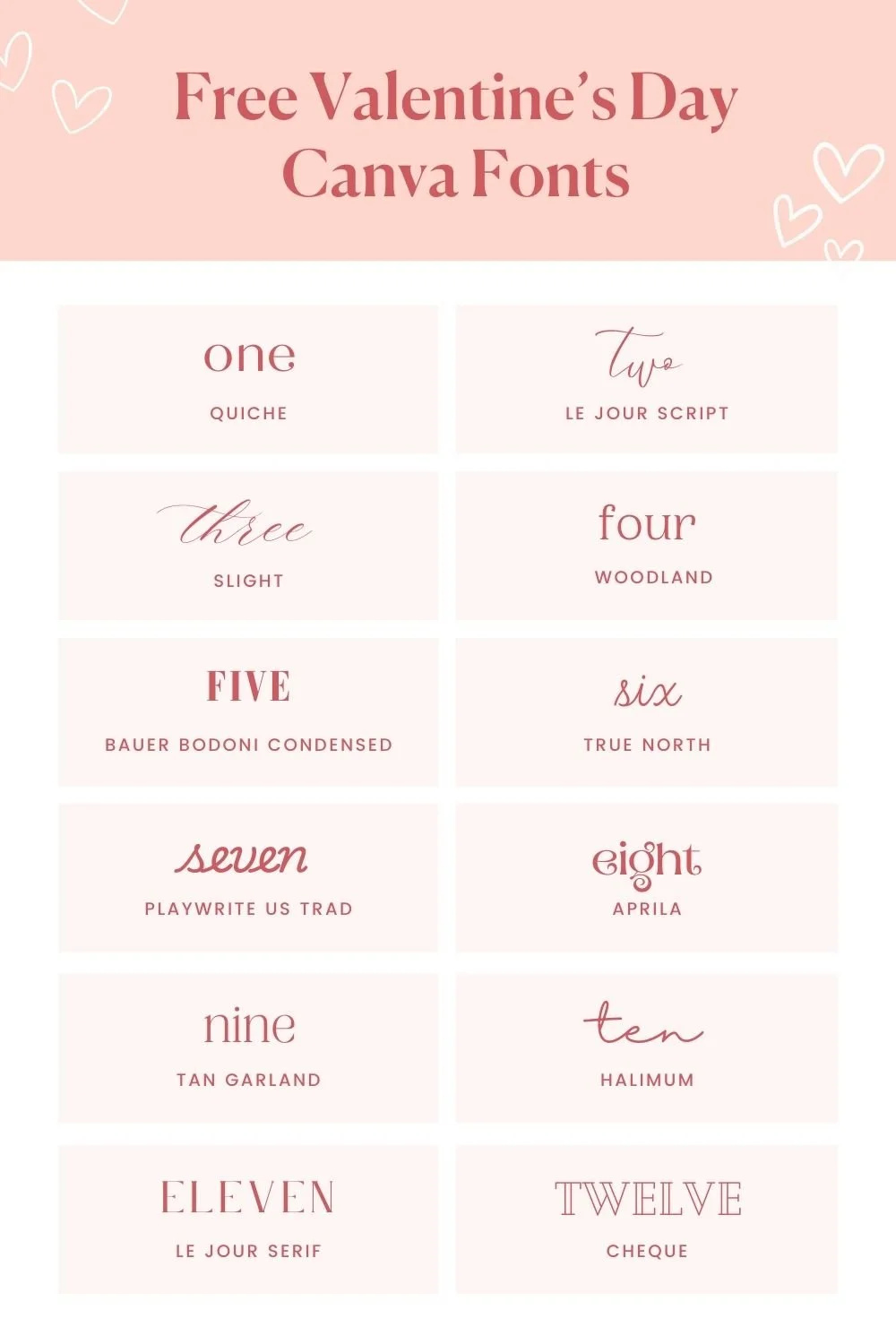 Free Canva Valentine's Fonts — Firther Design Co. | Canva Templates ...