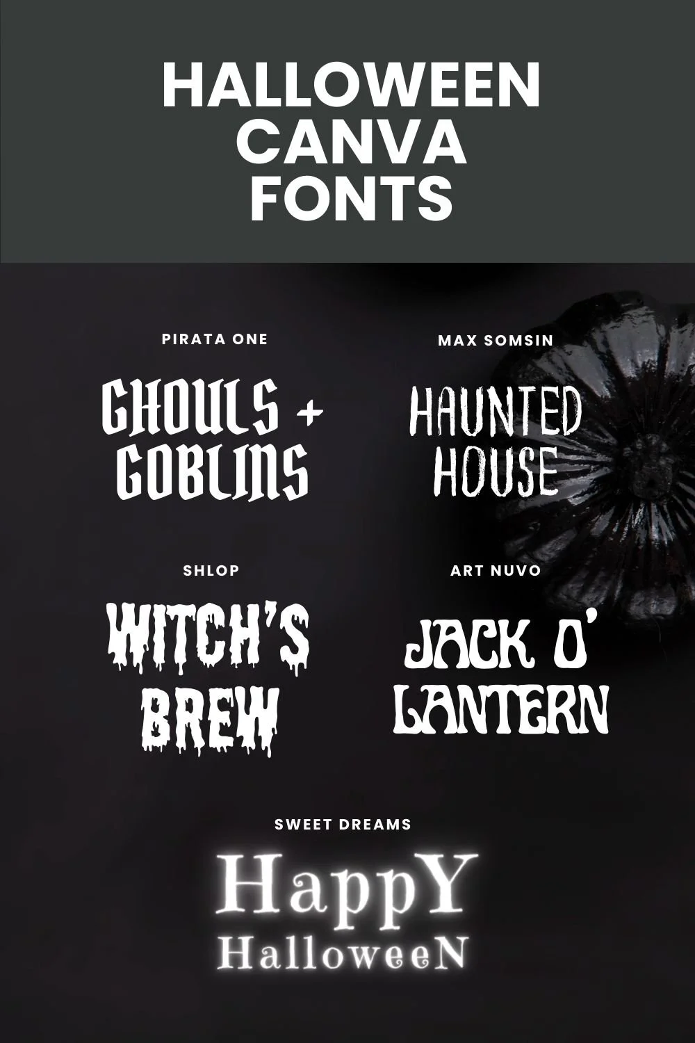 Canva Halloween Font Ideas — Firther Design Co. | Canva Templates ...