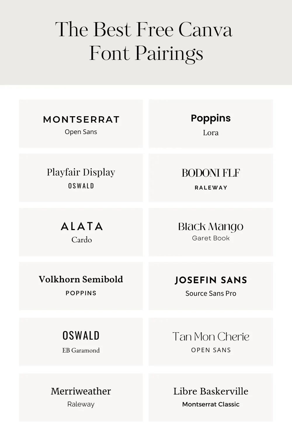 2024 Font Pairings Lorie Raynell 2024 Font Pairings Lorie Raynell