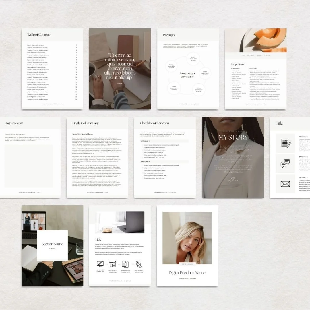 Elevated Digital Product Canva Template — Firther Design Co. | Canva ...
