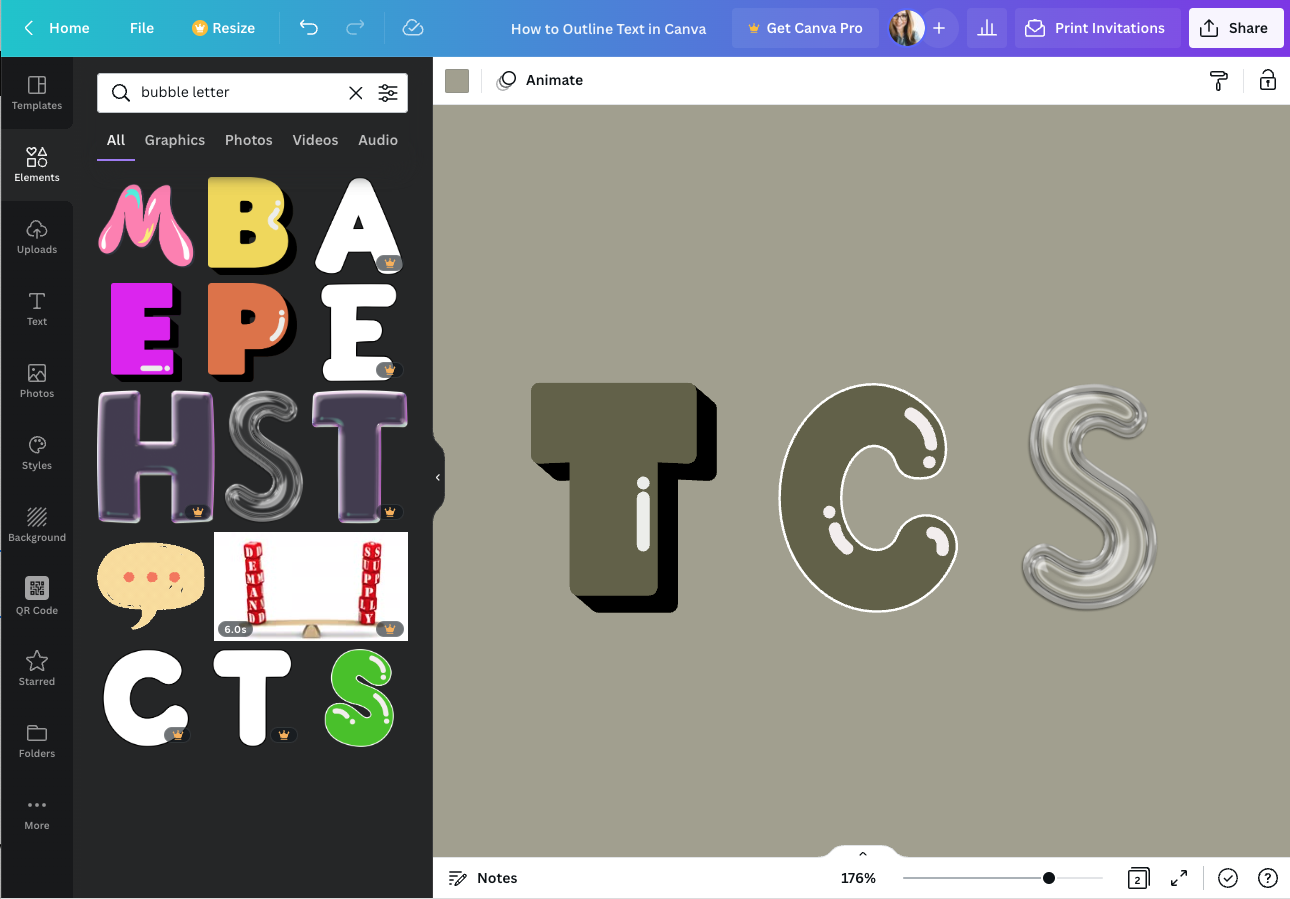 The Easiest Way to Use Canva to Outline Text — Firther Design Co ...