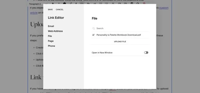 Exactly How to Upload a PDF to Squarespace for Your Lead Magnet — Firther Design Co. | Canva ...