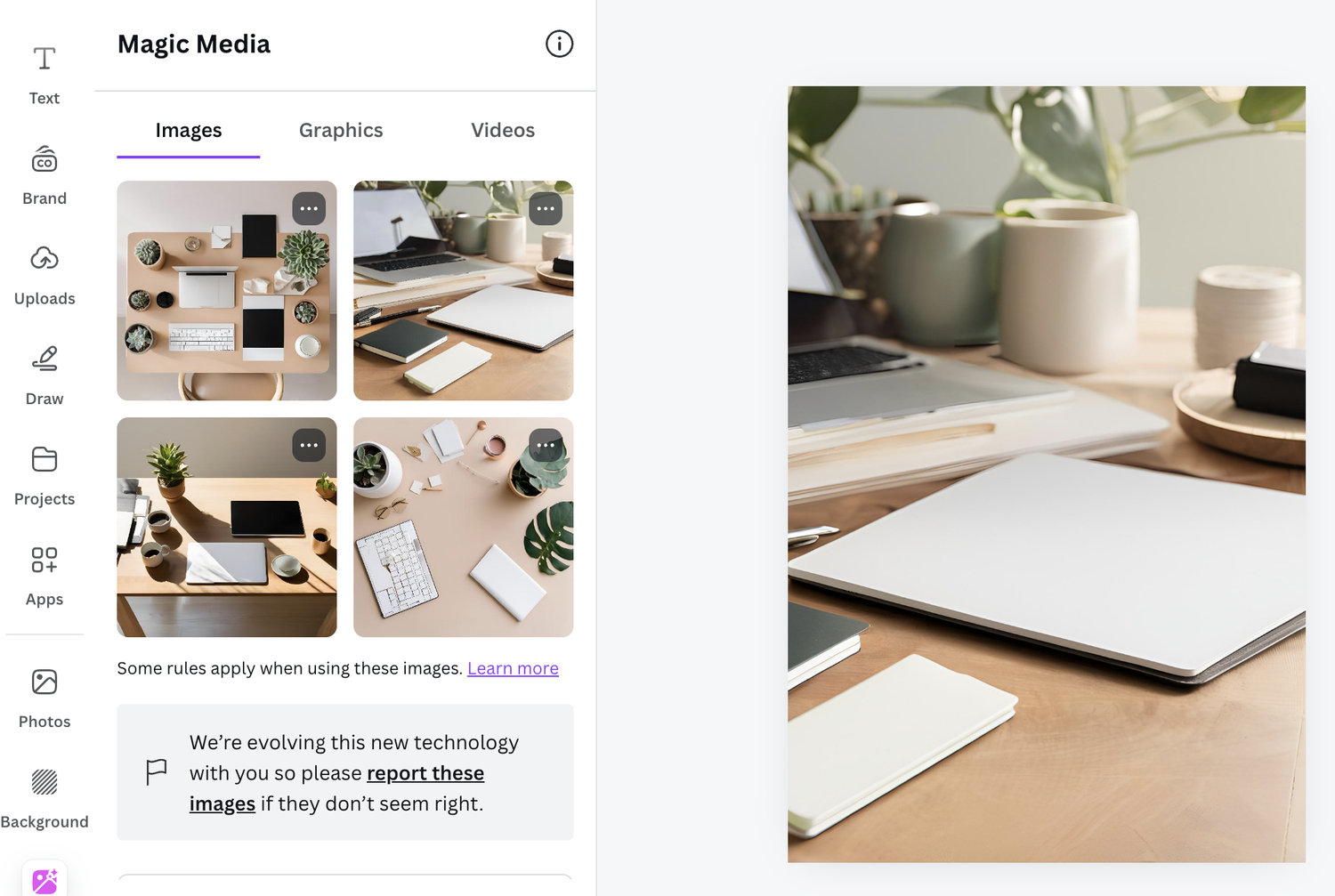 How to Use Canva Text to Image (aka Magic Media) — Firther Design Co ...