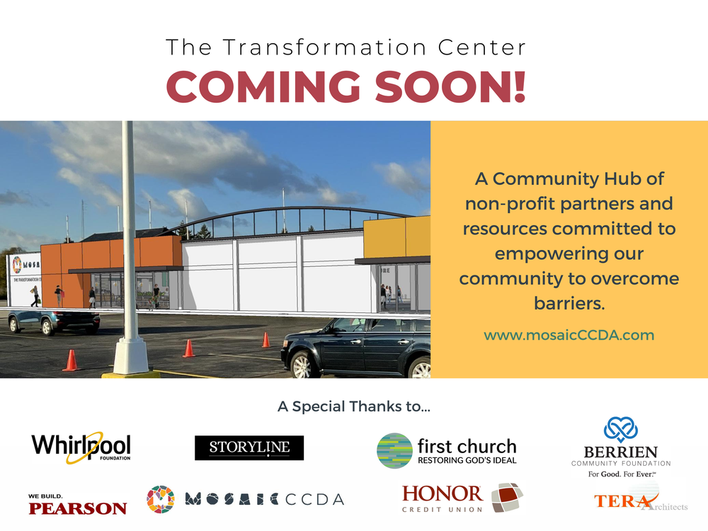 Transformation Center Construction to Start this Spring. — Mosaic CCDA