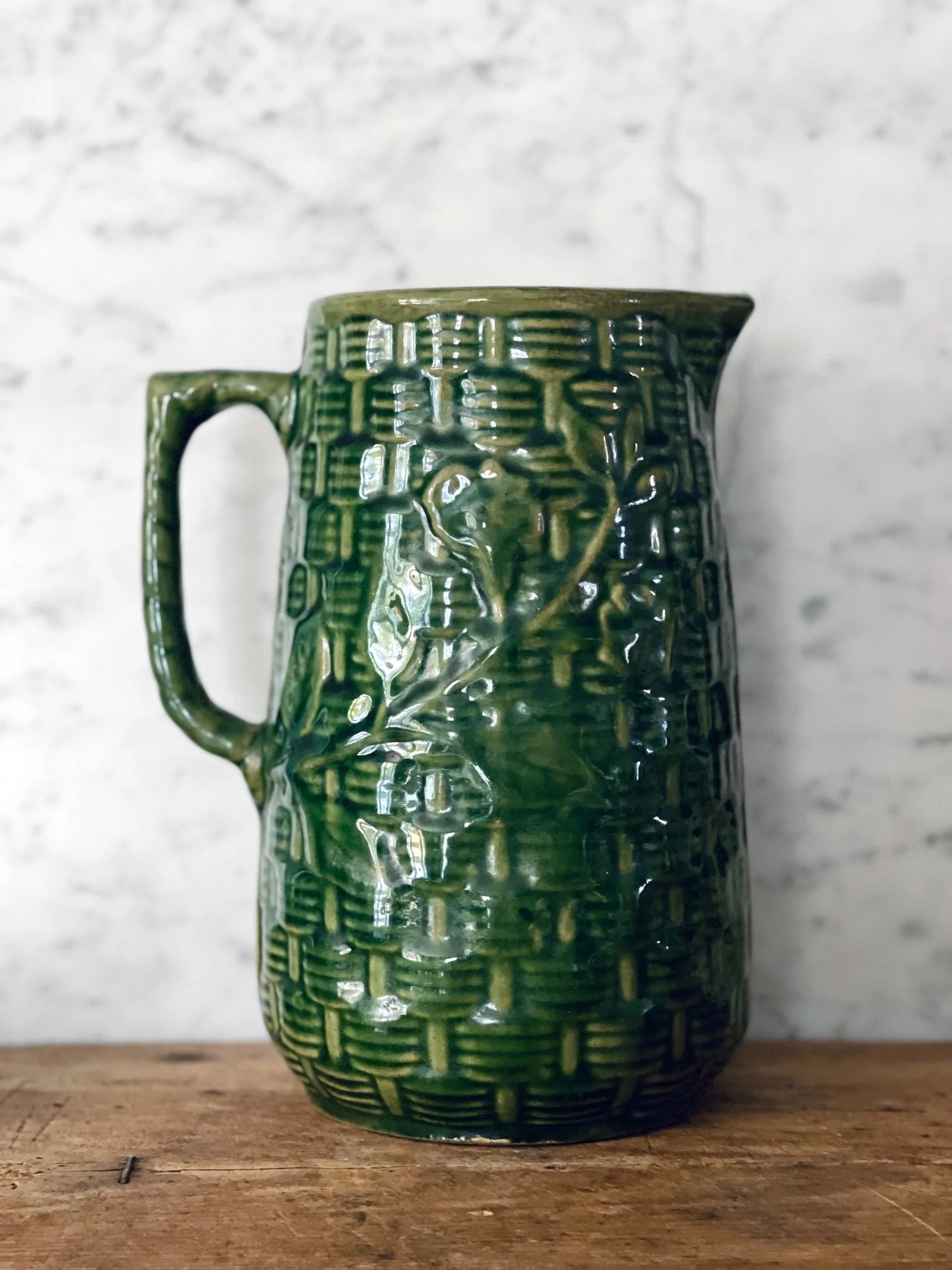 ANTIQUE KEELING & CO. LOSOL WARE 'TOKIO' ART NOUVEAU SAUCE PITCHER ...