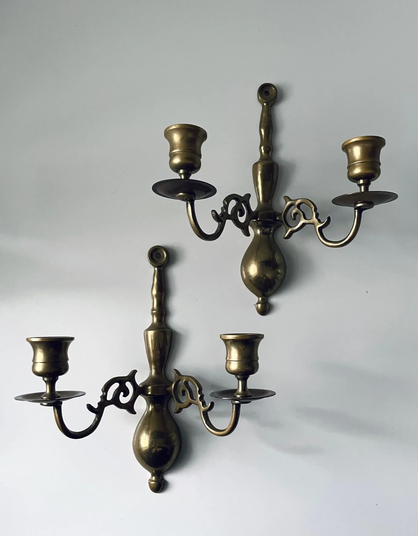 VINTAGE BRASS PHOENIX CANDLESTICK HOLDERS — Folly & Fine Company