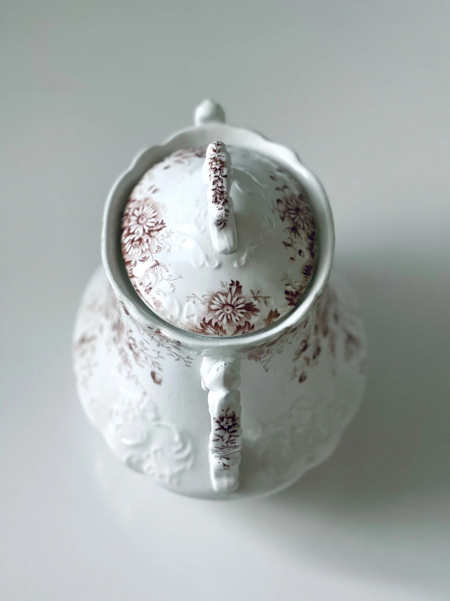 ANTIQUE A J WILKINSON LIMITED PASTORAL 'DAVENPORT' 1840 IRONSTONE ...