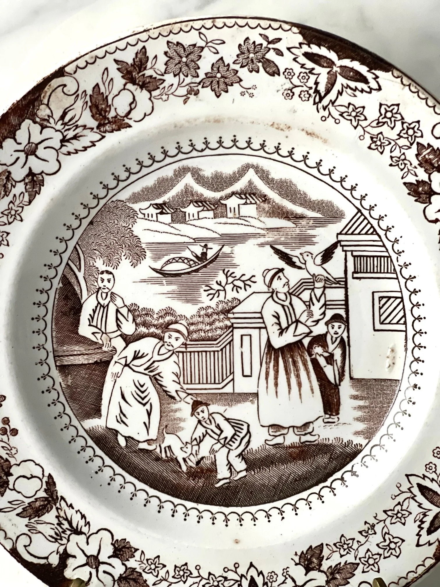ANTIQUE 'FESTIVAL FLORAL' CHINTZ WARE LOW BOWL | CROWN DUCAL | 1915 ...