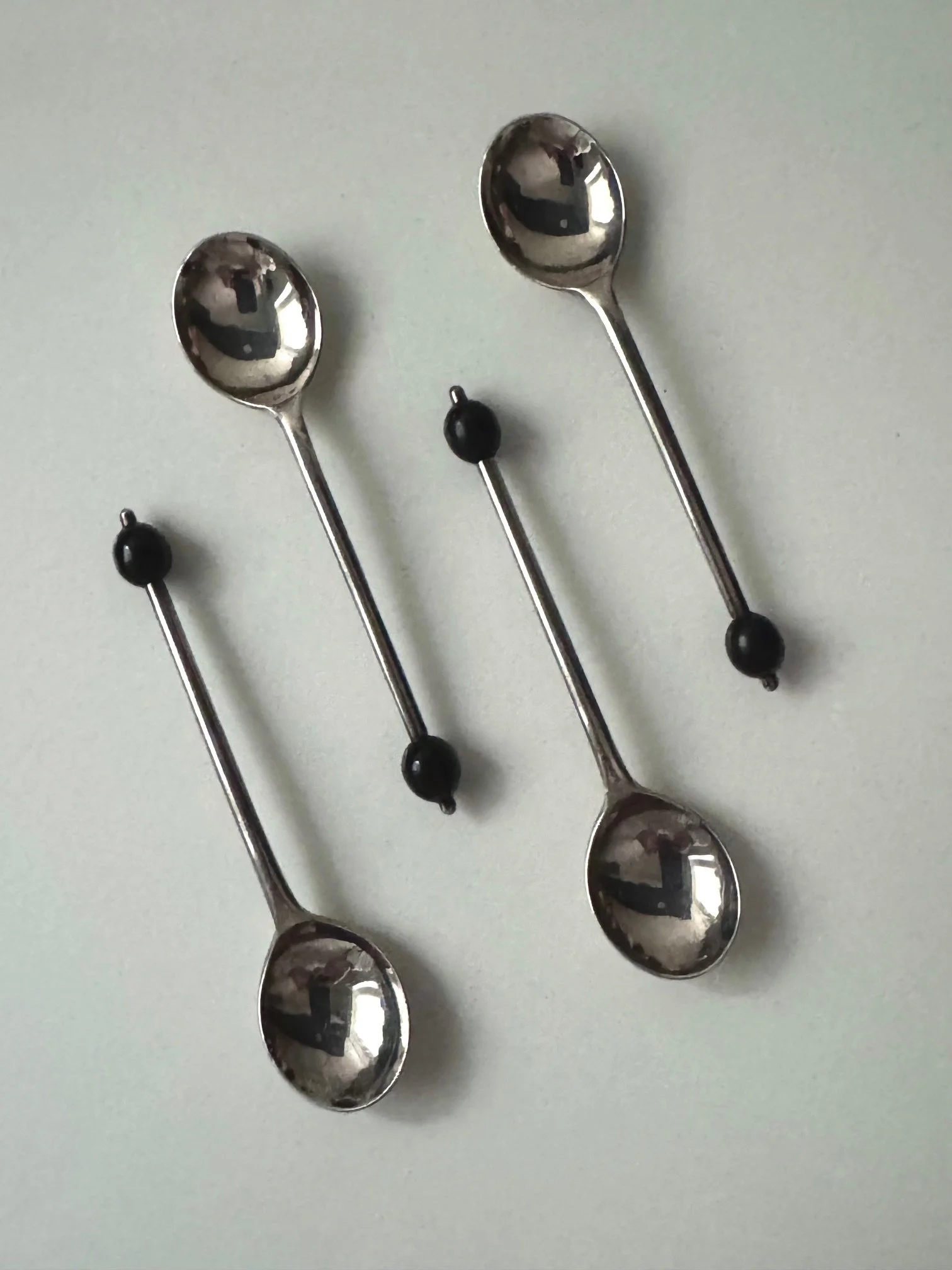 LARGE ANTIQUE BRASS SPOONS | SET OF FOUR — Folly & Fine Company