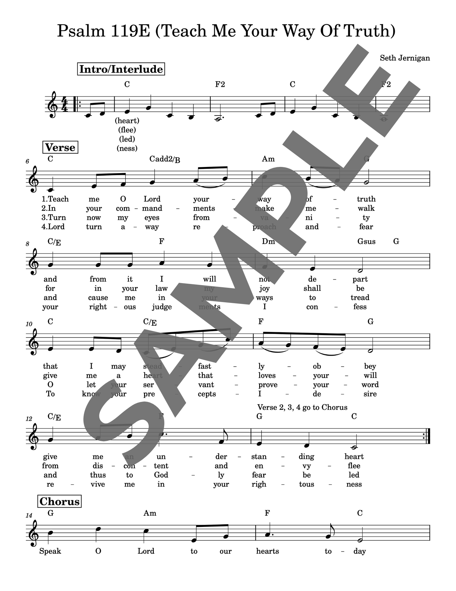 Sing The Psalms — SETH JERNIGAN